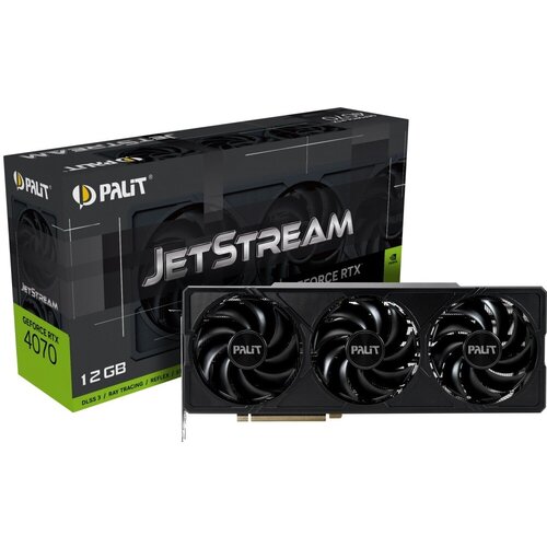 Видеокарта Palit GeForce RTX 4070 JetStream (12 ГБ 192 бит)