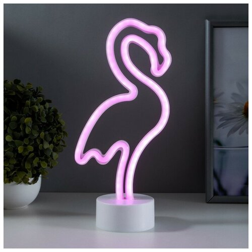 Ночник "Фламинго" LED от батареек 3АА (не в комплекте) 8,5х13х29,5 см