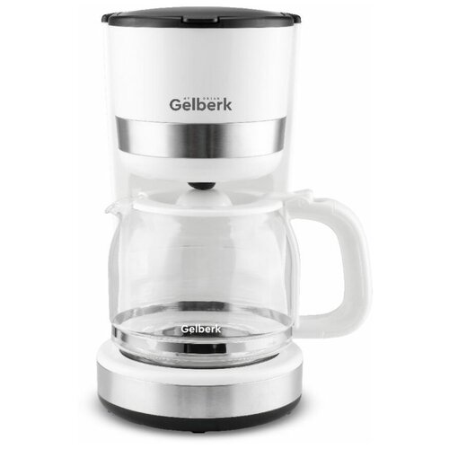 Кофеварка GELBERK GL-CD209 капельная, 1000 Вт, белый