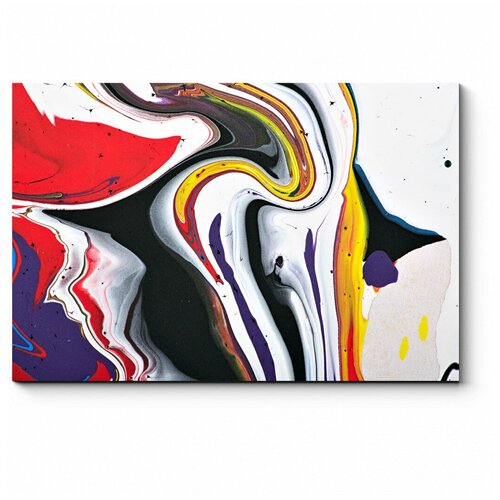 Модульная картина Разноцветная зебра 90x60