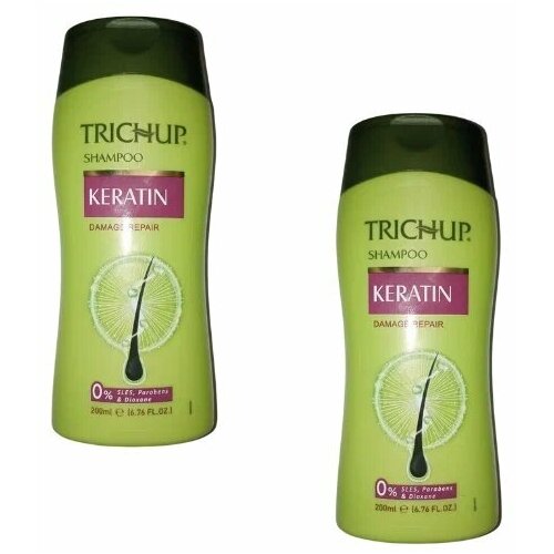 Trichup Шампунь для волос c Кератином(Keratin),200мл - 2 шт