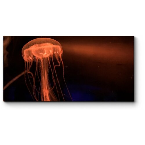 Модульная картина Красная-прекрасная медуза 180x90