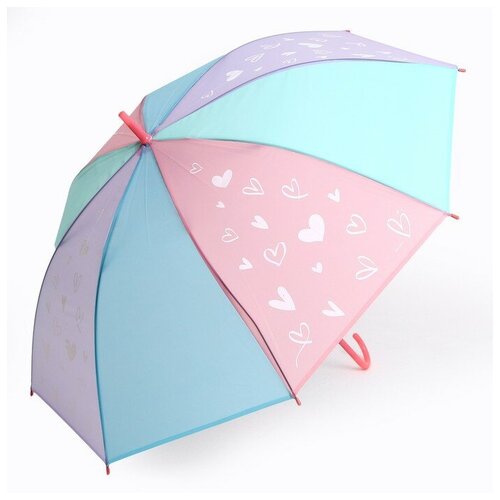 Зонт-трость Funny toys, розовый, голубой
