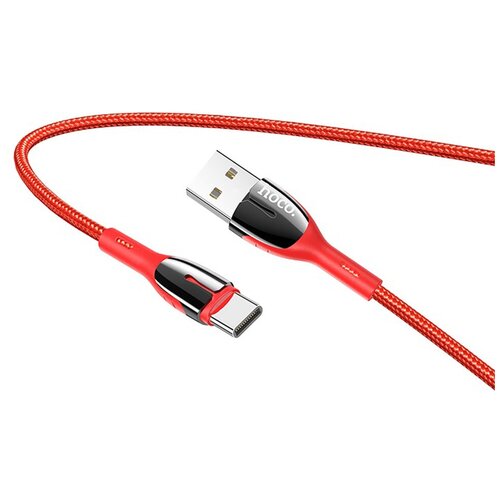 Кабель USB Type-C усиленный HOCO / 3A / 1.2м / красный