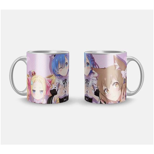 Кружка с аниме принтом "Re Zero" арт. CUP0952