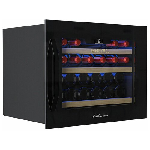 Встраиваемый винный шкаф MEYVEL MV22-KBB1, черный
