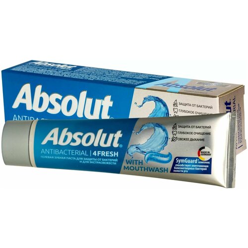 Зубная паста ABSOLUT antibacterial 4FRESH 110 гр 8075