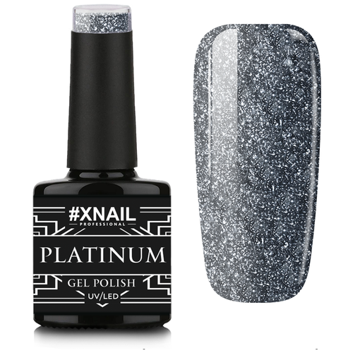 Гель лак XNAIL PROFESSIONAL Platinum жидкая фольга, для дизайна ногтей, 10 мл, № 9
