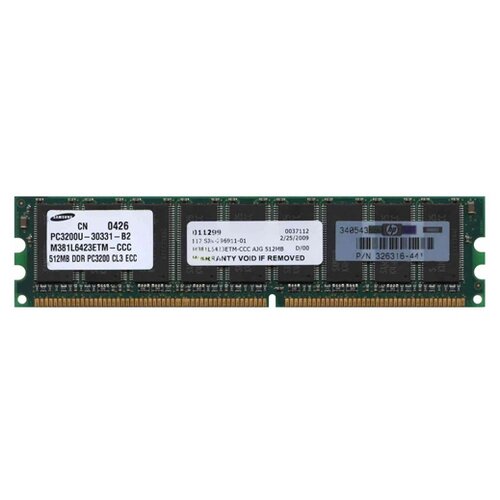 Оперативная память Samsung 512 МБ DDR 400 МГц DIMM CL3 M381L6423ETM-CCC