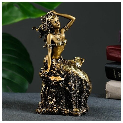 Хорошие сувениры Фигура "Русалка" золото 21 см