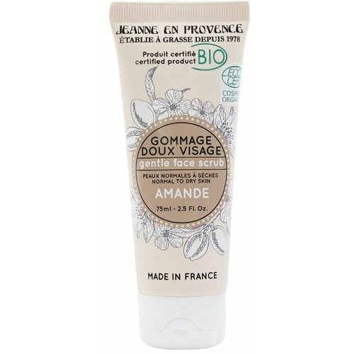 Jeanne En Provence Almond Нежный скраб для лица 75 мл