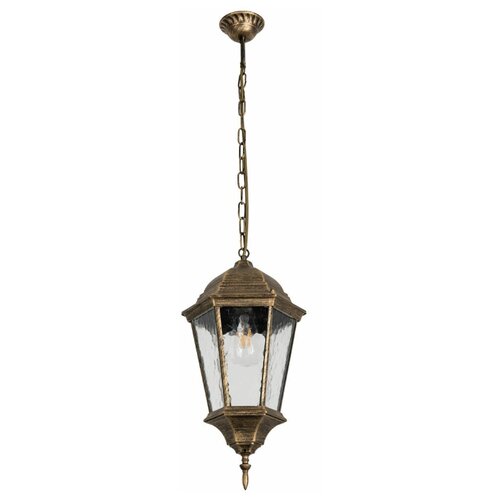 Arte Lamp Уличный светильник Genova A1204SO-1BN, E27, 75 Вт, цвет арматуры: золотой, цвет плафона бесцветный