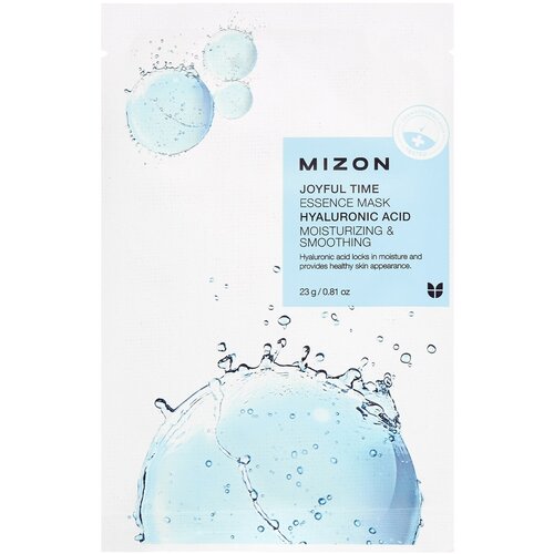 MIZON Joyful Time Essence Mask Hyaluronic Acid Маска тканевая для лица с гиалуроновой кислотой, 23 г