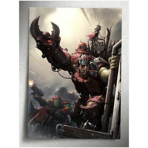 Постер Вархаммер 40к: Орки (Warhammer), на А5