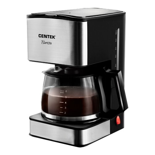 Кофеварка  капельная CENTEK CT-1144, черный/серебристый