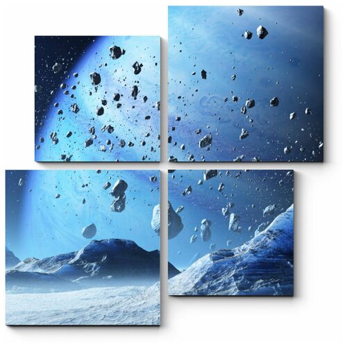 Модульная картина Метеоритный дождь 110x110