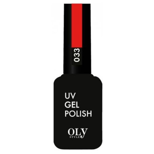 Olystyle гель-лак для ногтей UV Gel Polish, 10 мл, 033 морковно-красный