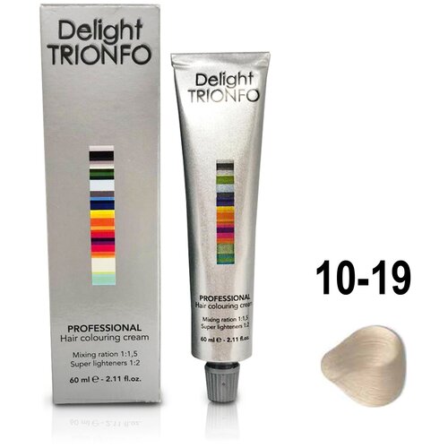 Constant Delight Стойкая крем-краска для волос Trionfo, 10-19 светлый блондин сандре фиолетовый, 60 мл