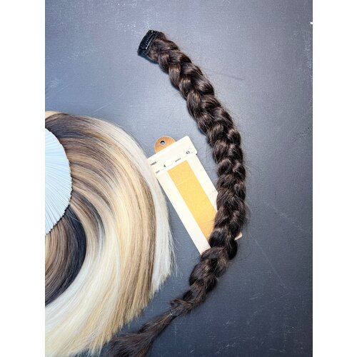 Коса из европейский волос ( волосы на заколках ) BelliCapelli на заколке 45 см №4
