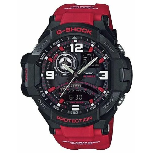 Наручные часы CASIO G-Shock GA-1000-4B, красный, черный