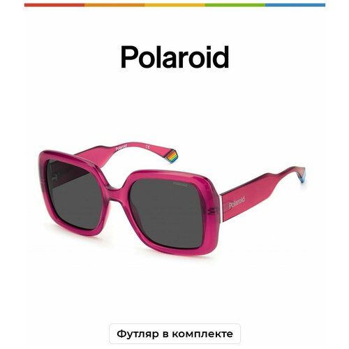 Солнцезащитные очки Polaroid Polaroid PLD 6168/S 8CQ M9 PLD 6168/S 8CQ M9, розовый