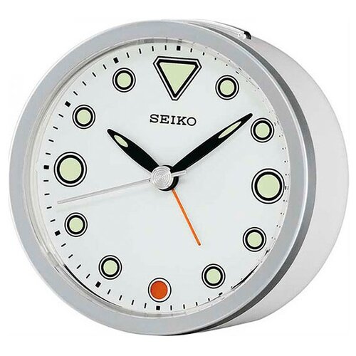 Часы  настольные SEIKO QHE096H серебристый 0.12 кг 8.5 см 8.4 см светлый 5 см