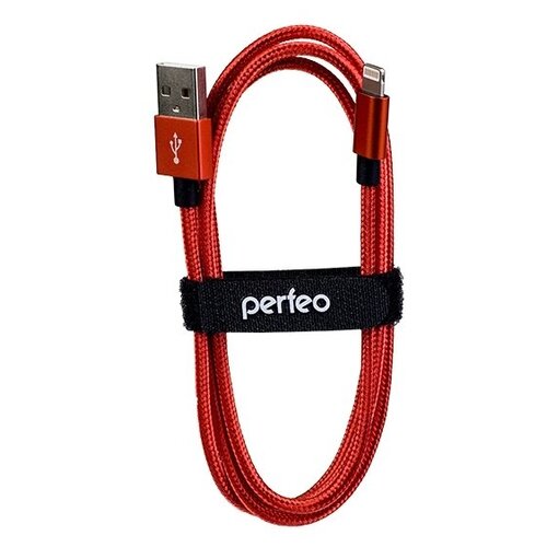 Кабель Perfeo USB - Lightning (I4301, I4303, I4305, I4307, I4309), 1 м, красный