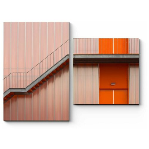 Модульная картина Лестница на здании50x38