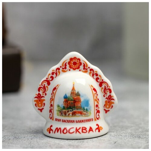 Колокольчик сувенирный «Москва. Храм Василия Блаженного»