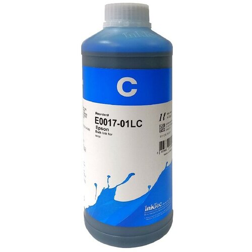 Фоточернила Inktec E0017-01LC голубые для Epson, для заправки СНПЧ и ПЗК