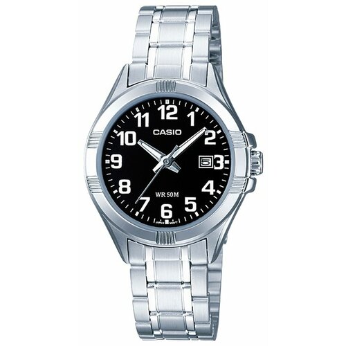 Наручные часы CASIO Collection LTP-1308D-1B, серебряный, черный