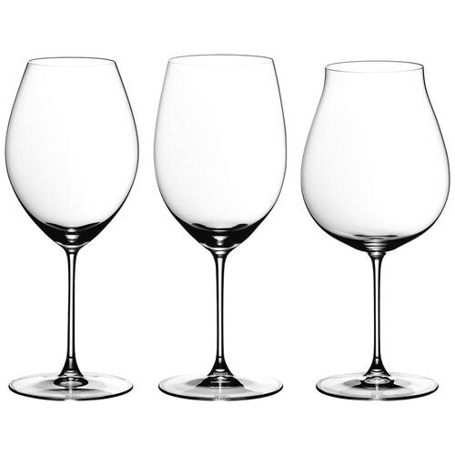 Набор из 3 бокалов для дегустации красных вин, хрусталь, Veritas, Riedel, 5449/74