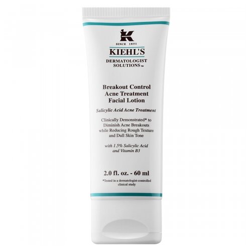 Kiehl's Лосьон для сокращения и предупреждения несовершенств кожи Breakout Control Blemish Treatment Facial, 60 мл