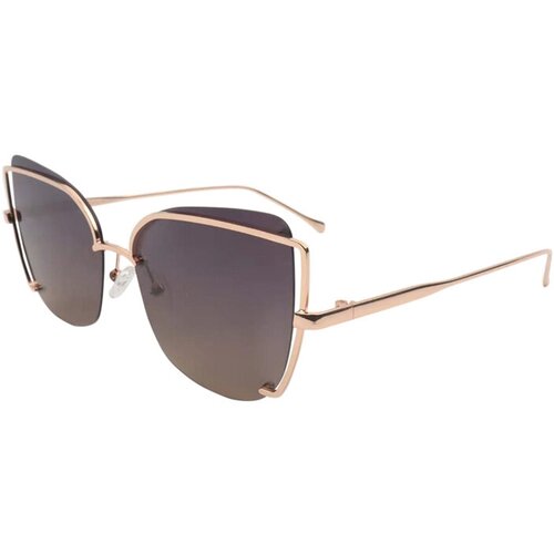 Солнцезащитные очки ELEGANZZA, коричневый, золотой