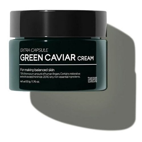 Tenzero Green Caviar Extra Capsule Cream, крем для лица с экстрактом морского винограда, 50 г.