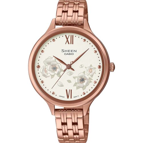 Наручные часы CASIO Sheen SHE-4551PG-7AUDF, розовый, золотой