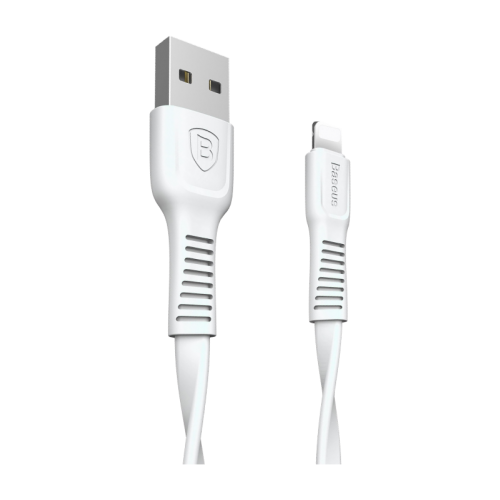 Кабель Baseus Tough series USB - Lightning (CALZY), 1 м, white