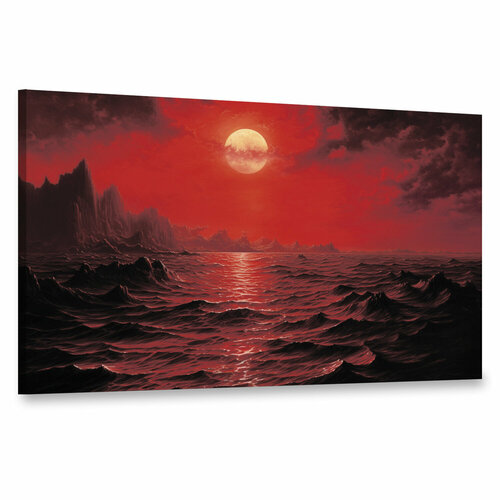 Интерьерная картина 100х60 "Раскаленное море"