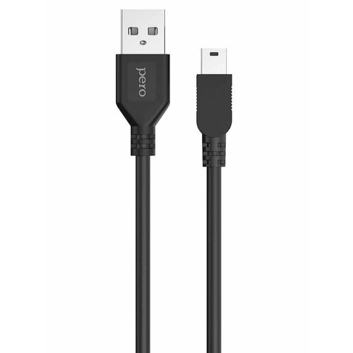 Дата-кабель PERO DC-09 mini-USB, 1m, Black