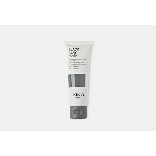 Очищающая матирующая маска для лица с углем и черной глиной KIKO MILANO, BLACK CLAY MASK 50мл