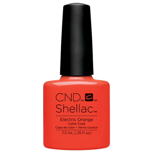 CND Гель-лак Shellac Paradise, 7.3 мл, Electric Orange