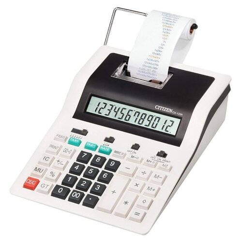 Калькулятор бухгалтерский CITIZEN CX-123N, белый/черный