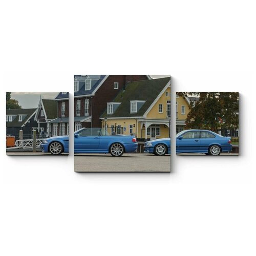 Модульная картина BMW на фене дома90x39
