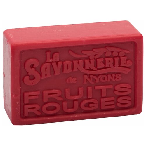 Туалетное парфюмированное мыло: с красными ягодами прямоугольное 100 гр.
