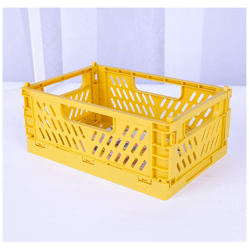 Органайзер складной пластиковый, 12*20*30,5 см, желтый