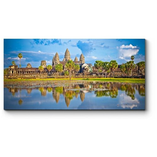 Модульная картина Знаменитый храмовый комплекс Ангкор-Ват70x35