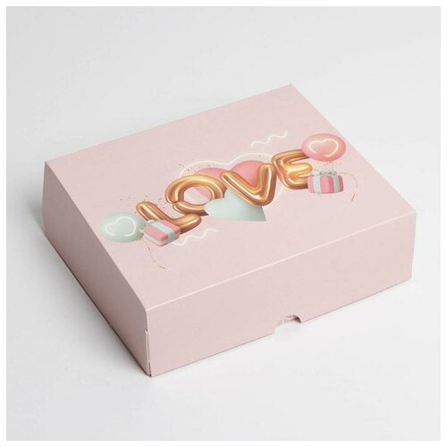 Коробка для кондитерских изделий «Love», 17 × 20 × 6 см(5 шт.)