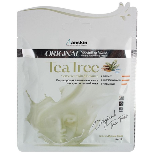 Альгинатная маска с экстрактом чайного дерева [Anskin] Original Tea Tree Modeling Mask (саше)