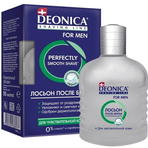 Лосьон после бритья Deonica for Men для чувствительной кожи, 90 мл