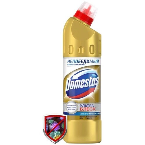 Чистящее средство Domestos "Ультра блеск", гель, для унитаза, 500 мл